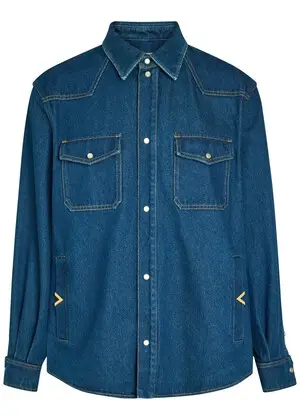Valentino Garavani Denim Overshirt - Blue
