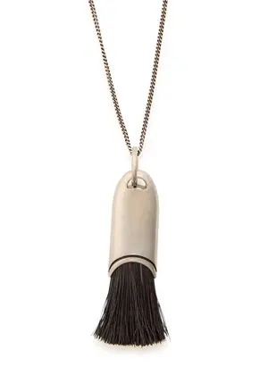 LEMAIRE Personal Brush Pendant -plated Necklace - Silver