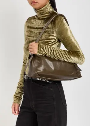 LEMAIRE Belted Baguette Leather Shoulder Bag