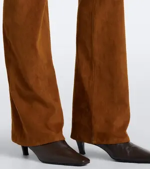 FRAME Rodeo Suede Flared Pants