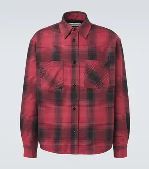 Our Legacy Checked Cotton Shirt - Red