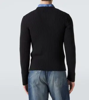 Our Legacy Compact Ribbed-knit Wool Sweater