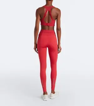 Adidas By Stella McCartney Logo Padded Jersey Sports Bra