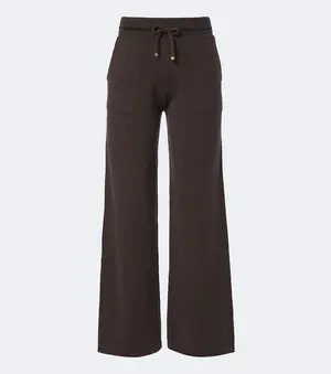 Eleventy Knitted Cashmere Wide-leg Pants - Brown