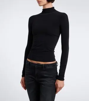 Gucci Jersey Turtleneck Top