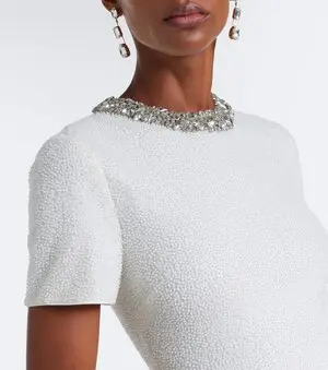 Roland Mouret Embellished Midi Dress