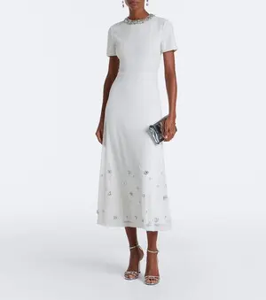 Roland Mouret Embellished Midi Dress