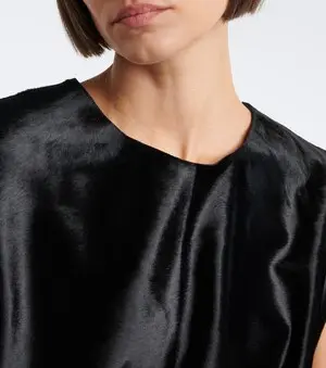 Loulou De Saison Juni Pony-effect Leather Top