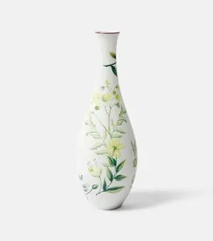 GINORI 1735 Florenza Floral Porcelain Vase - Multicoloured