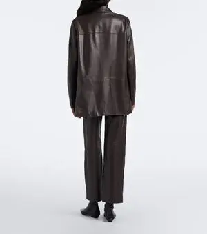 Loulou De Saison Cobe Leather Straight Pants