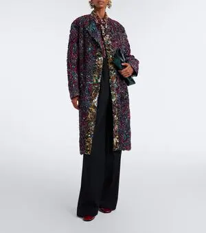 Dries Van Noten Embellished Embroidered Coat