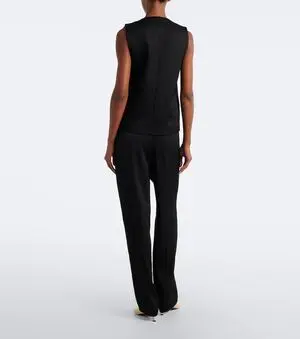 Loulou De Saison Pleated Straight Leg Trousers