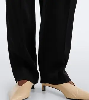 Loulou De Saison Pleated Straight Leg Trousers