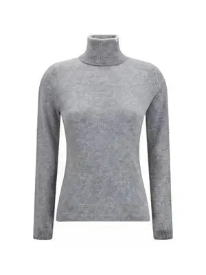 ALLUDE Turtleneck Sweater - Grey