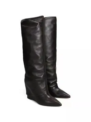 THE SELLER Pointed-toe Wedge Boots