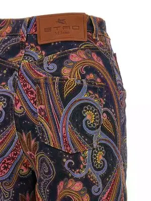 Etro Paisley-print Flared Jeans