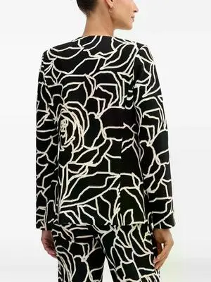 Joseph Ribkoff Abstract-print Single-breasted Blazer