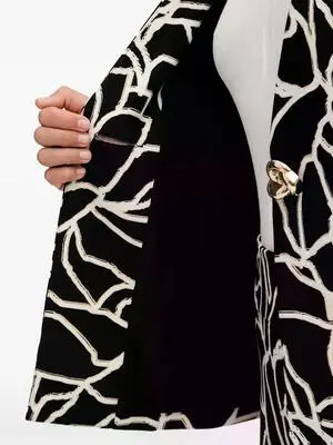 Joseph Ribkoff Abstract-print Single-breasted Blazer