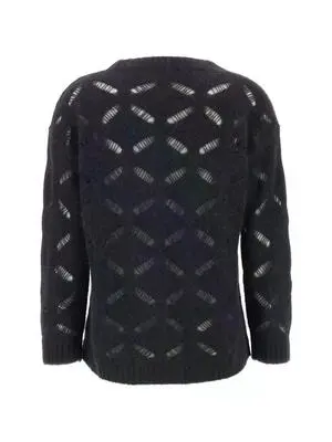 KANGRA Openwork-knit Sweater - Blue