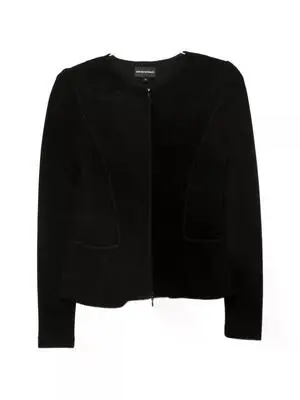 Emporio Armani Zip-fastening Long-sleeve Jacket - Black