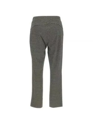 ELENA MIRÒ Check-pattern Straight-leg Trousers