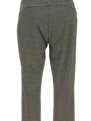 ELENA MIRÒ Check-pattern Straight-leg Trousers