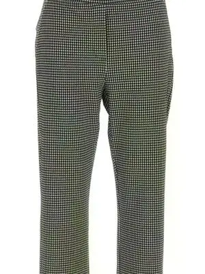 ELENA MIRÒ Check-pattern Straight-leg Trousers