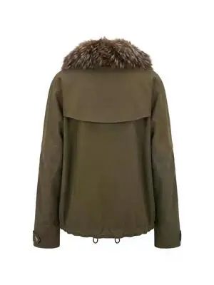 VALENTINI 1972 Faux-fur Collar Drawstring Jacket