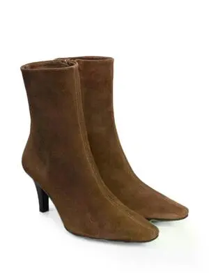 THE SELLER Square-toe Ankle Boots - Brown