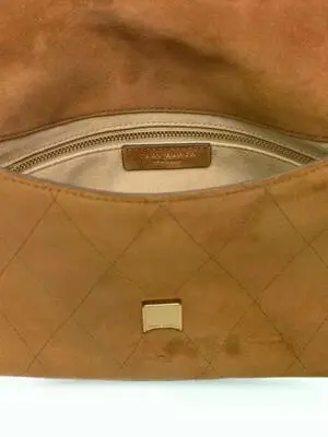 Tory Burch Charlie Quilted Suede Shoulder Bag