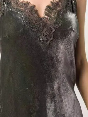 Gold Hawk Lace-trim Camisole Top