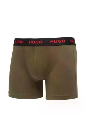Hugo Three-pack Boxer Briefs In Stretch Cotton