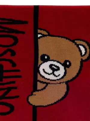 Moschino Teddy Bear-logo Scarf
