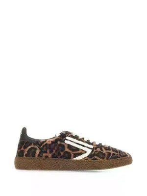 PURAAI 6.01 Xs Leopard-print Sneakers - Brown