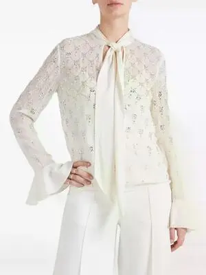 TEMPERLEY LONDON Gallantry Crystal-embellished Blouse