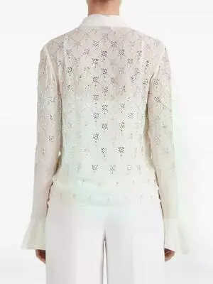 TEMPERLEY LONDON Gallantry Crystal-embellished Blouse