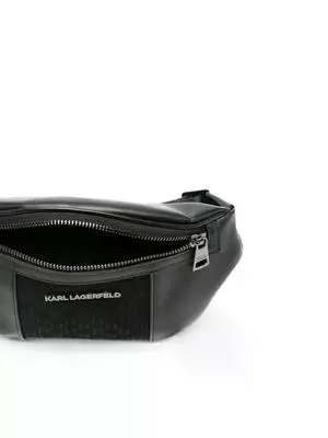 Karl Lagerfeld Logo-plaque Monogram-pattern Belt Bag