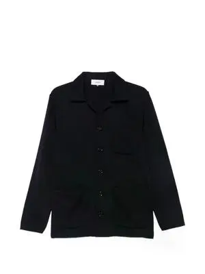 LARDINI Button-up Patch-pocket Jacket - Blue