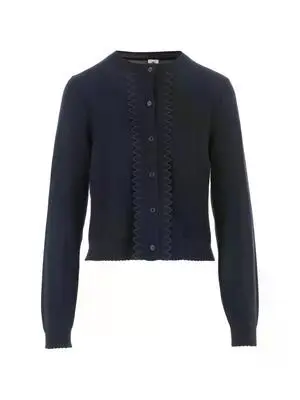 THE GARMENT Bergen Scalloped-trim Cardigan - Blue