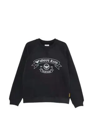 Emporio Armani Logo Print Raglan Sleeve Sweatshirt