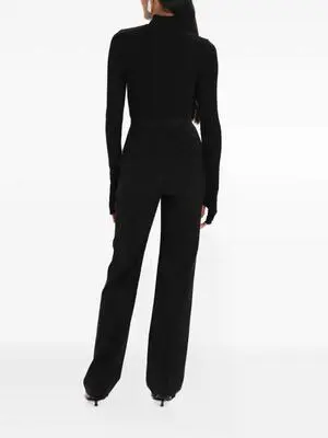 MANURI Cut-out High-neck Blouse