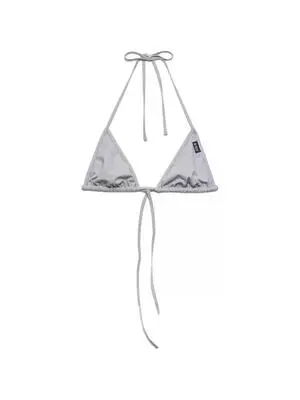 Prada Jersey Bikini Top - Grey