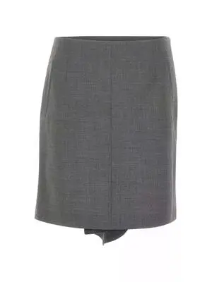 THE GARMENT Grand Slip Asymmetric-hem Mini Skirt - Grey