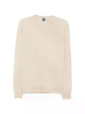 Fedeli Crew-neck Long-sleeve Sweater - Neutrals