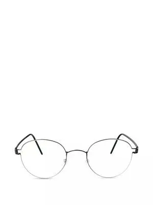 LINDBERG Round-frame Glasses - Black