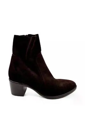 STRATEGIA SHOES Suede Ankle Boots - Brown