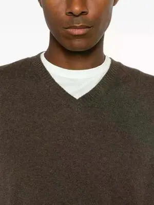 Fedeli V-neck Ribbed Trim Sweater