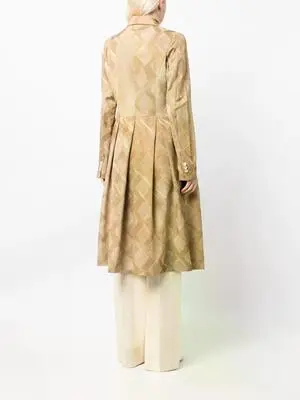 UMA WANG Diamond-pattern Single-breasted Coat