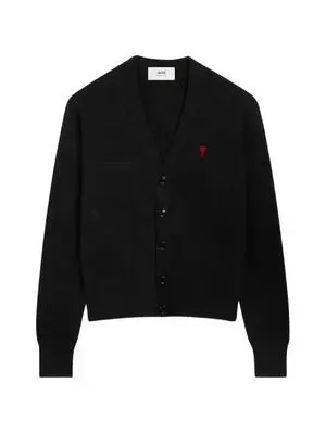 AMI Paris De Coeur V-neck Cardigan
