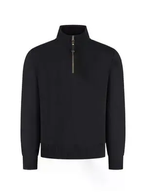 PARAJUMPERS Broad Peak Logo-patch Zip-fastening Sweater - Black